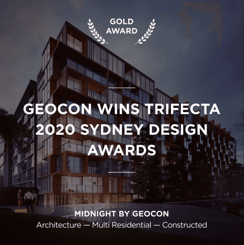 GEOCON WINS TRIFECTA 2020 SYDNEY DESIGN AWARDS | Geocon
